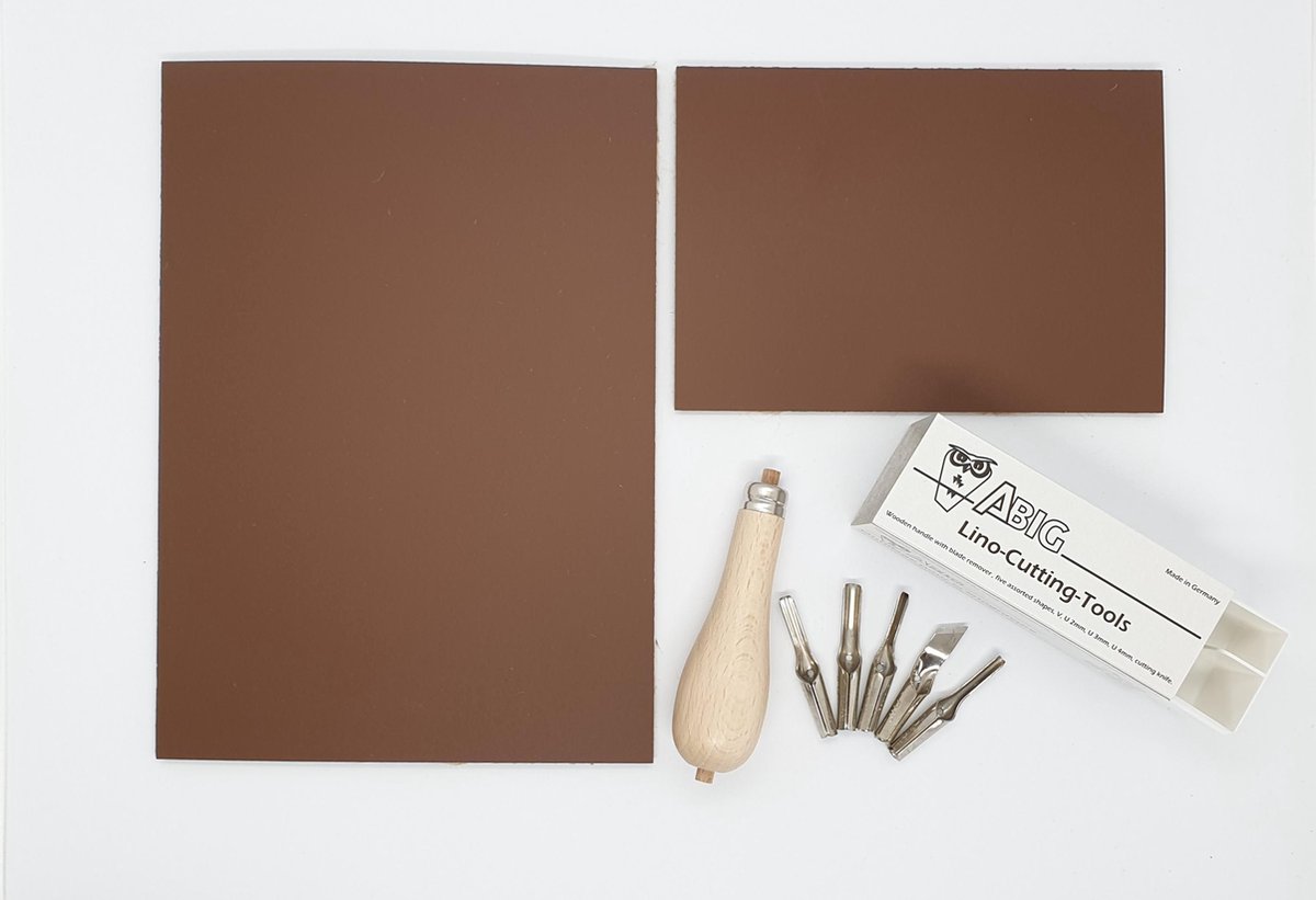 LINO STARTERSET M - Lino plaat A5, A6 en guts set - Linoleum - Linoleum ...