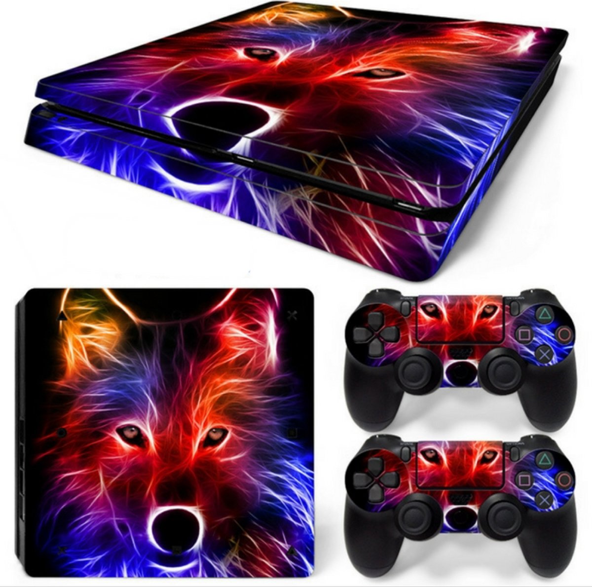 Fox - PS4 Slim Console Skins PlayStation Stickers - 8719699627277