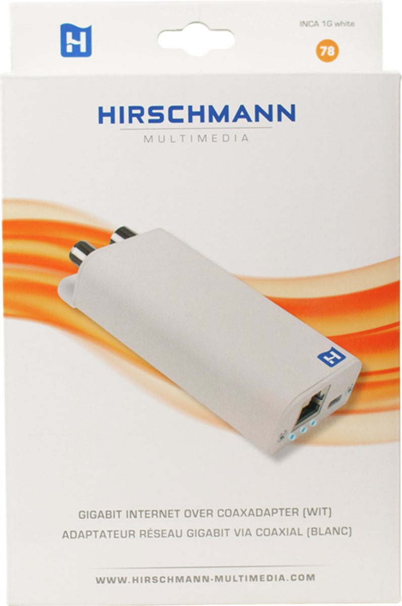 Hirschmann INCA 1G gigabit, Internet over COAX adapter - 8719632680123