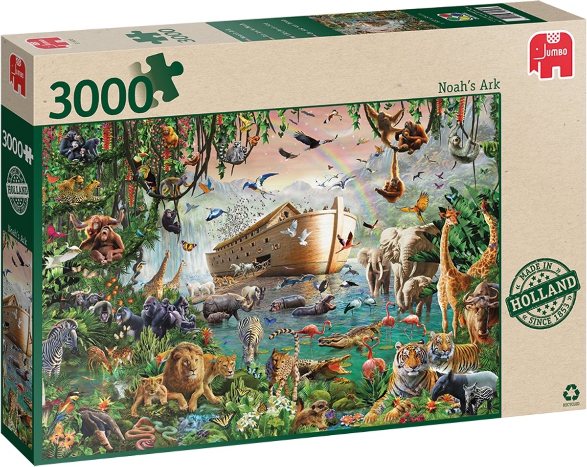 Puzzel- Jumbo-Ark van Noach- 3000 stukjes - 8710126816059