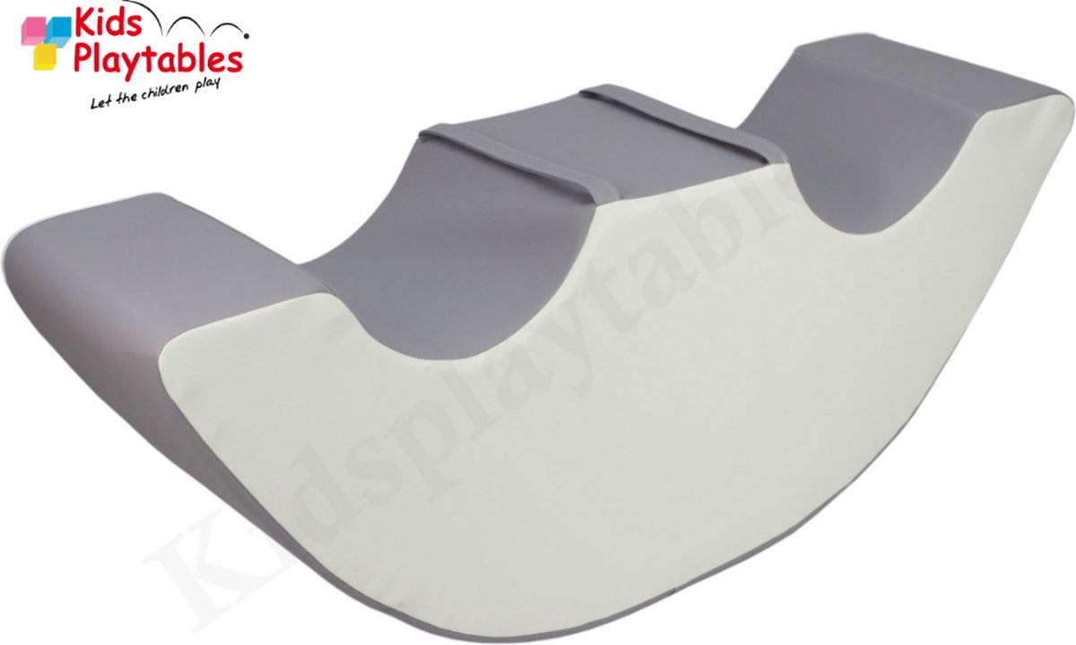 Soft Play Foam Schommelwip wit-grijs | rocker | wipwap | foamblokken ...