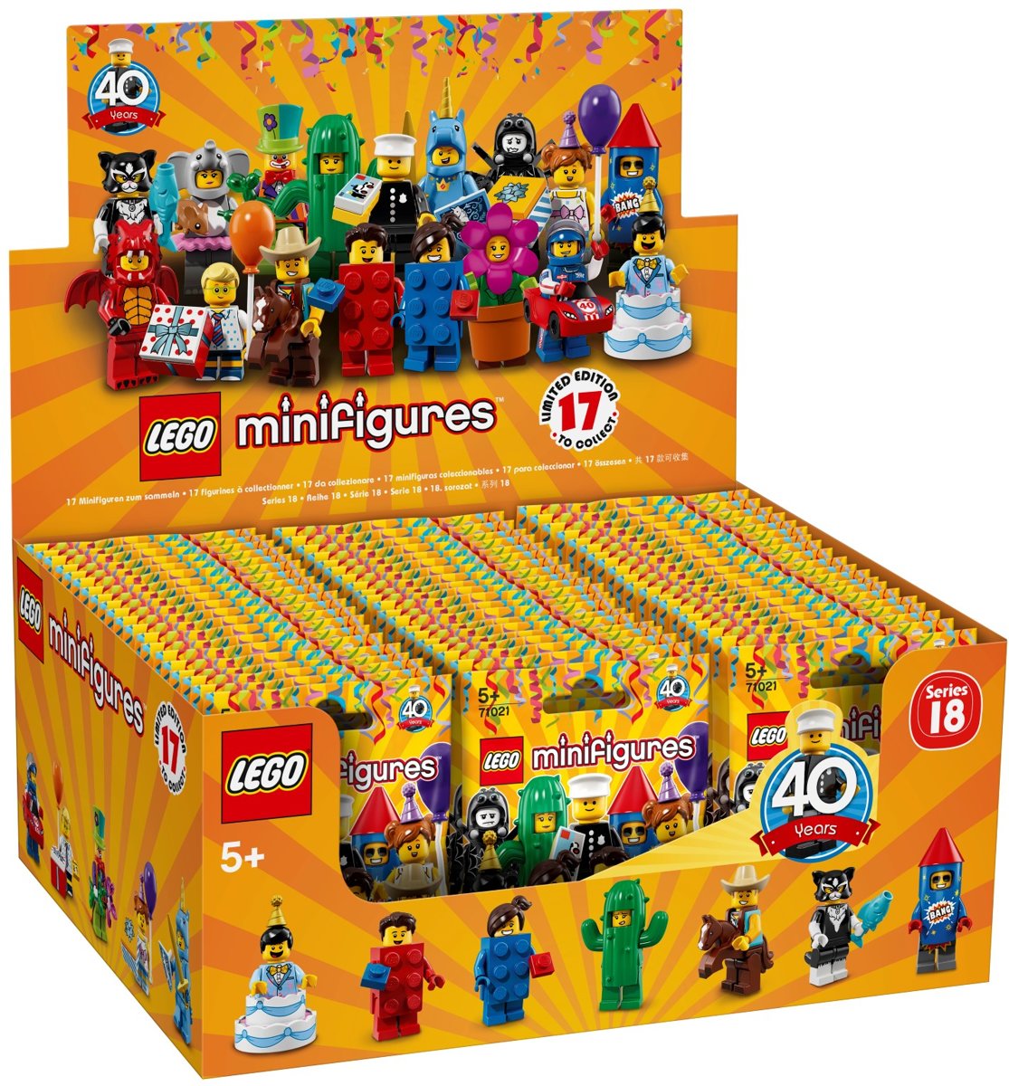 LEGO 71021 Minifiguren Serie 18 (doos van 60 stuks) - 5702016117134