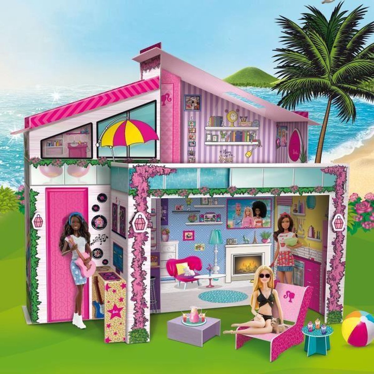 BARBIE Dream zomervilla voor kinderen - poppenhuis - 8008324076932