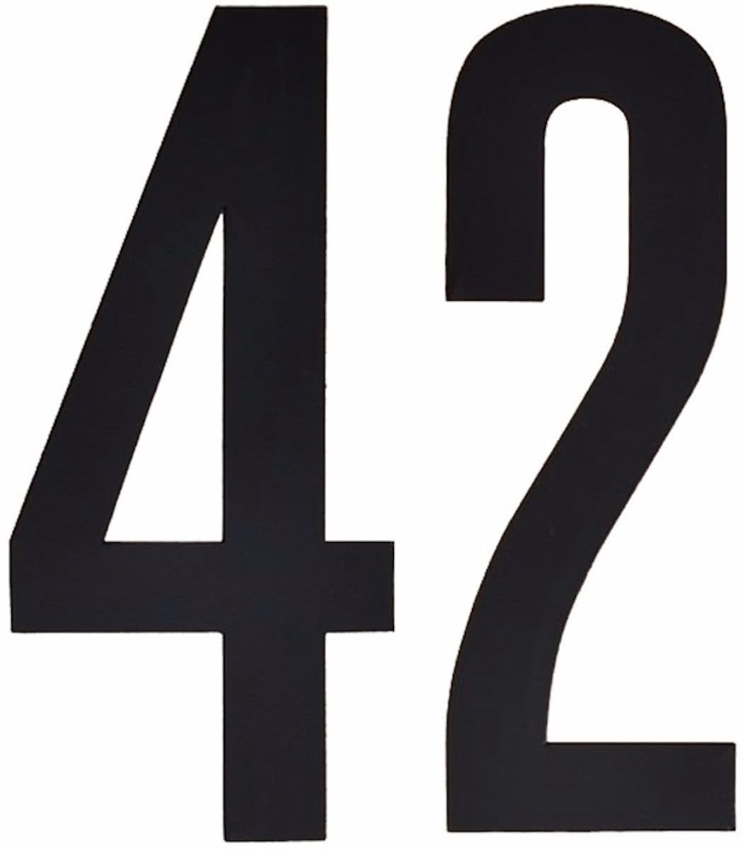 Cijfer sticker 28 zwart 10 cm - klikocijfers / losse plakcijfers ...