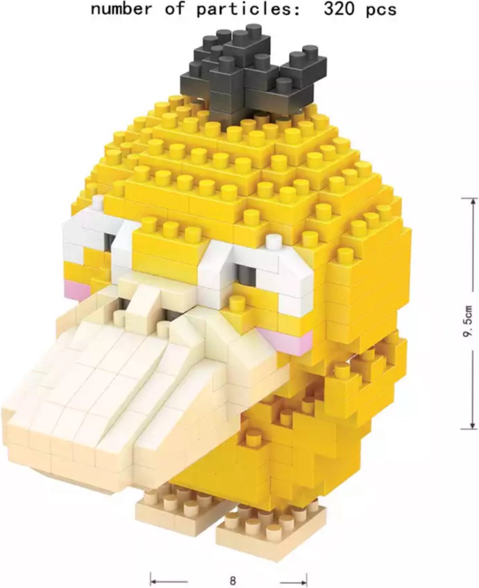 Pokemon Lego, Microbrick Psyduck, Lego Blokken, Pokemon Speelgoed ...