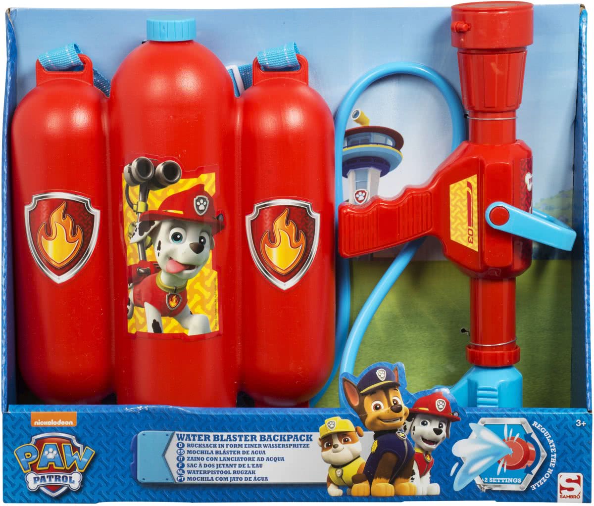 Paw Patrol Water Blaster Backpack - 5055114334102