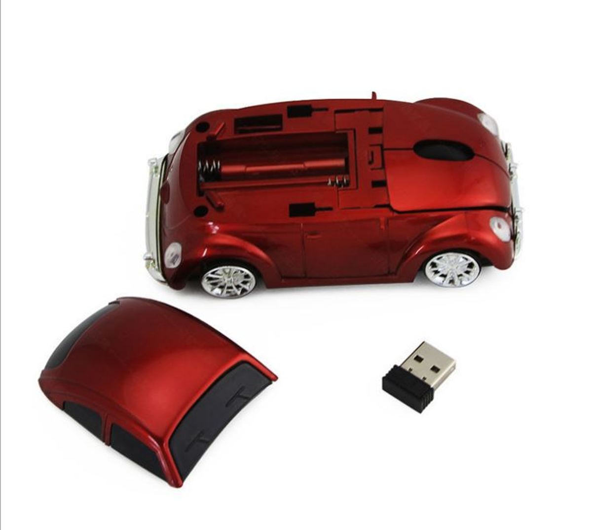 Mini Mouse Draadloze draadloze muis 2,4 GHz draadloze muis Auto stijl ...